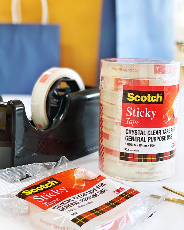 Scotch Tape - Pack of 8 - 18mm x 66mtr Clear Tape – Bee Dee Bags