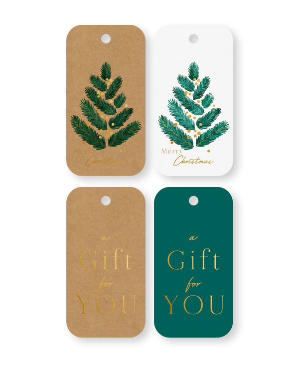 Gift Tag Evergreen Set - 20/pack – Bee Dee Bags